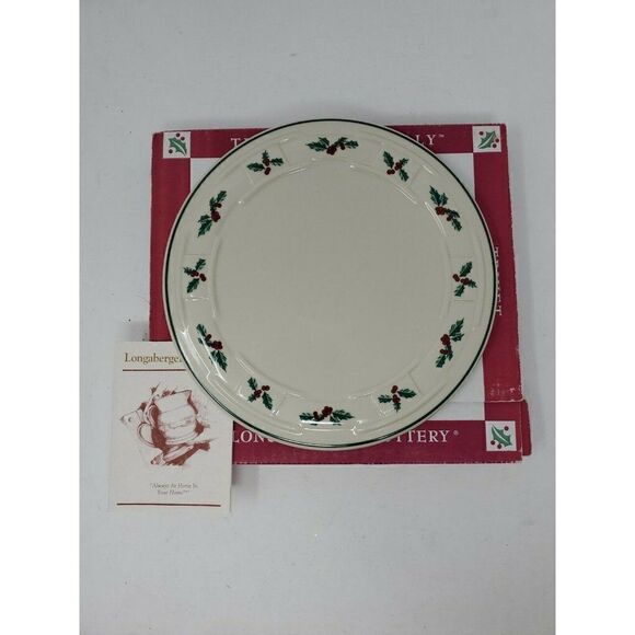 Longaberger | Holiday | 996 Longaberger Potterytraditional Holly Trivet ...